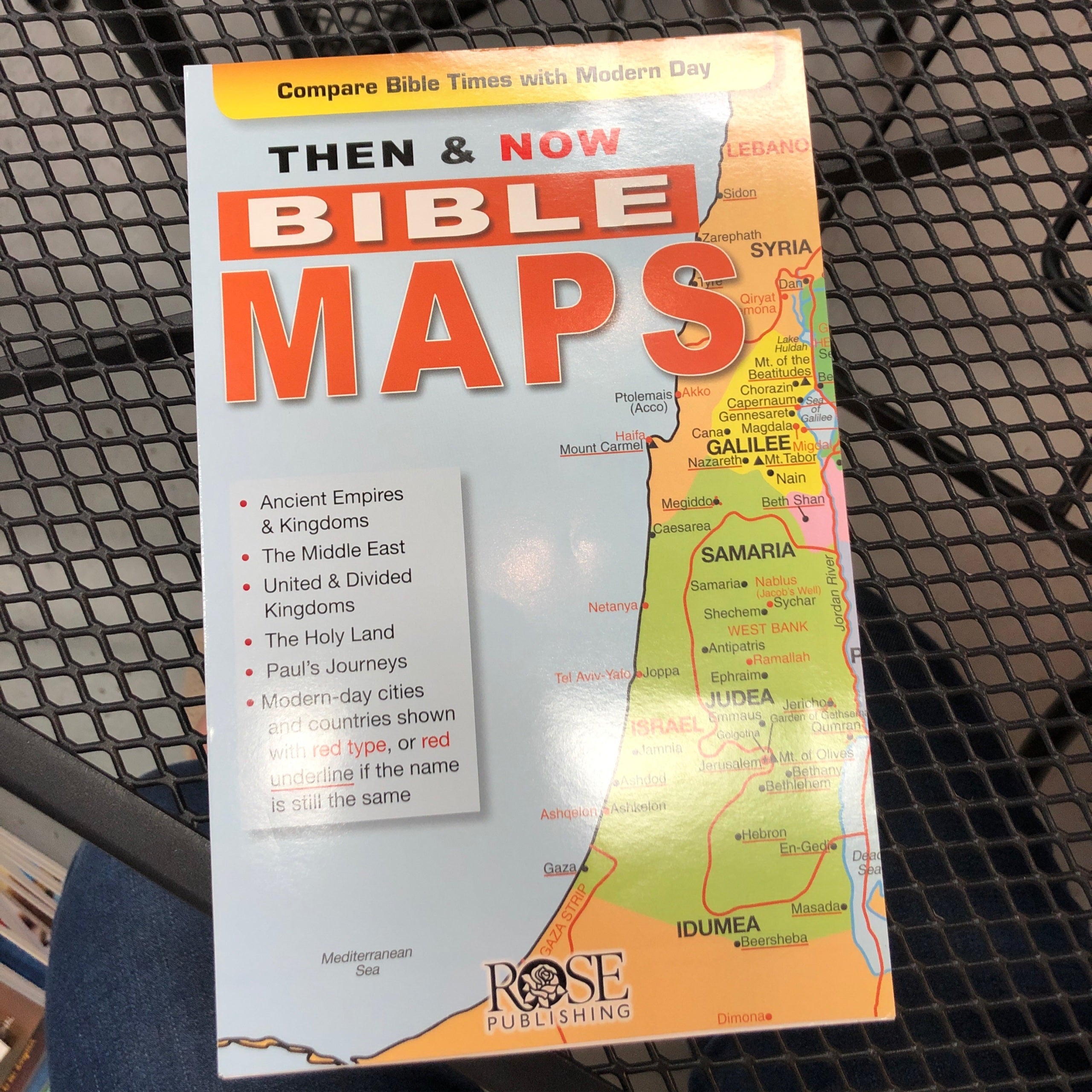 Then & Now Bible Maps Pamphlet | Kathryn's Christian Books